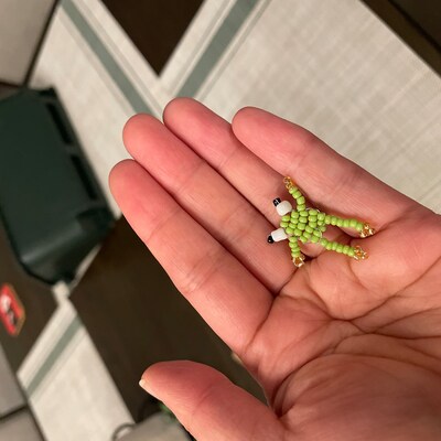 Beaded 2d Frog Pattern / Tutorial / Kids /begginer/ Step by Step / With ...