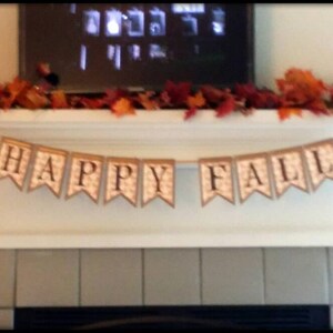 Happy Fall Banner, Fall Celebration Banner, Thanksgiving Decor ...