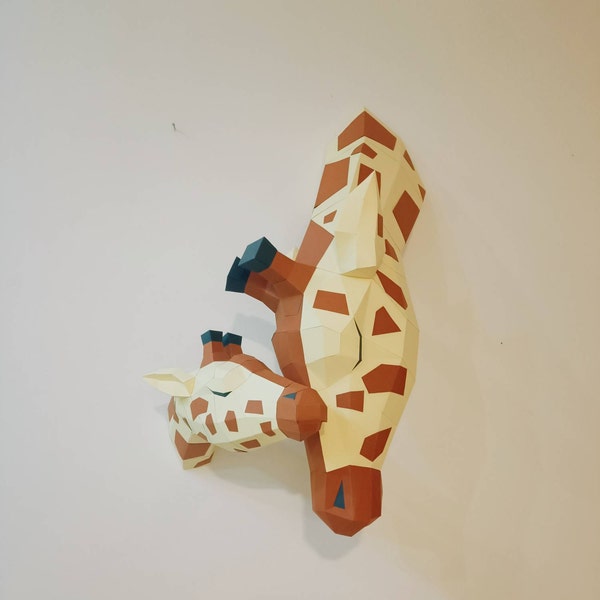 Giraffe 3d Paper Craft Template SVG and PDF | DIY 3d Paper Craft ...