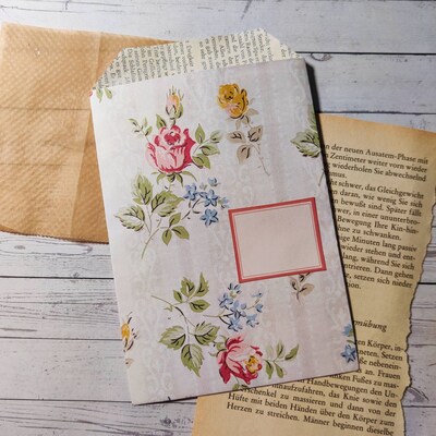 Blue Florals Seed Packets Junk Journal Ephemera Kit A4 Size - Etsy