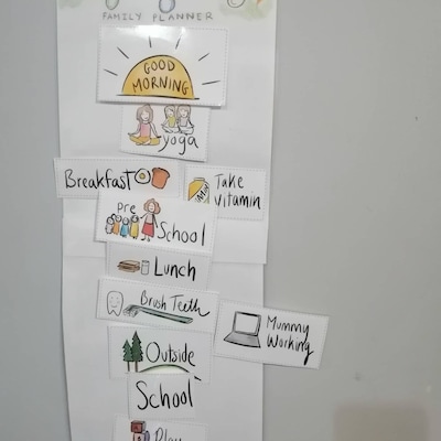 Days of the Week Printable Labels for Visual Schedule - Etsy