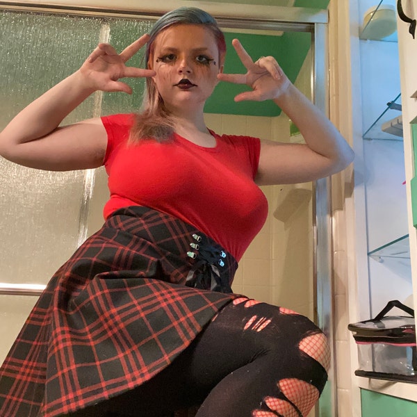 Black Ripped Tights Grunge Tights Distressed Goth Leggings Torn Emo ...