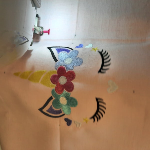 Unicorn Embroidery Design, Unicorn Face Design, Girly Unicorn ...