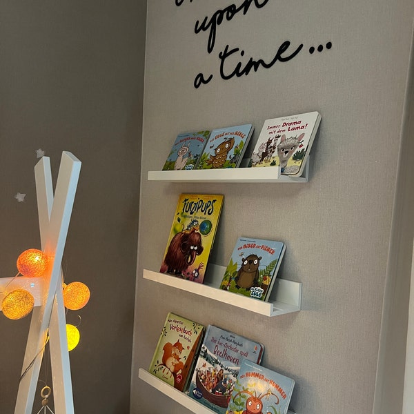 Once Upon a Time Nursery Wall Decor, Storybook Wooden Sign for Baby ...