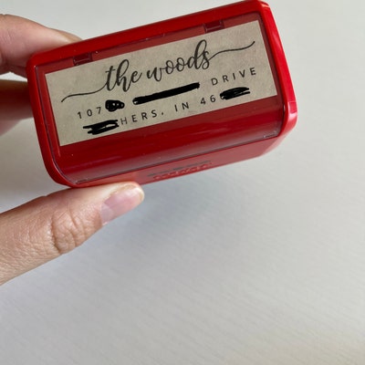 Custom Address Stamp Premium Self-inking or Rubber Return Address Stamp ...