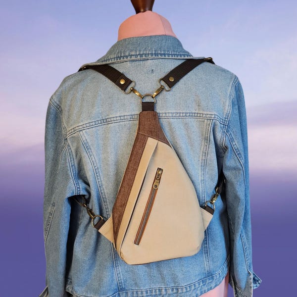 Finn Sling Bag Sewing Pattern: Crossbody Mini Backpack PDF - Etsy