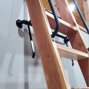 BLACK Ladder Hardware Kit Makes Your Ladder STAND UP Powder-coated ...