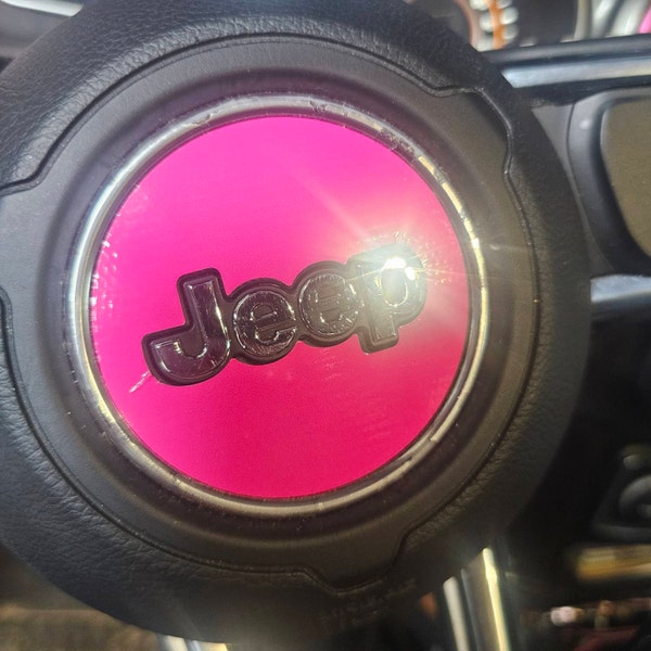 Holographic Sequins Jeep Emblem Sticker Decal, Wrangler JK, TJ, JL ...