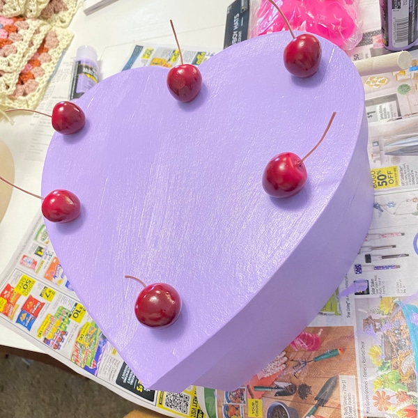 12 Fake Artificial Cherries. Kitchen Fake Fruit. Faux Cherry Decoration ...