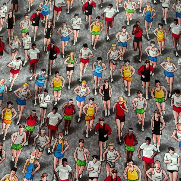 Running Fabric, by the Yard, Runners Fabric, Sports Fabric, Timeless ...