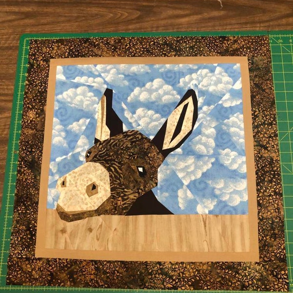 Donkey - Almost Farmous Collection - Foundation Paper Pieced Quilt ...