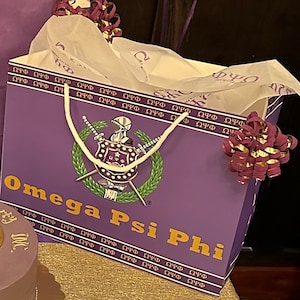 Omega Psi Phi Gift Bag, Large - Etsy