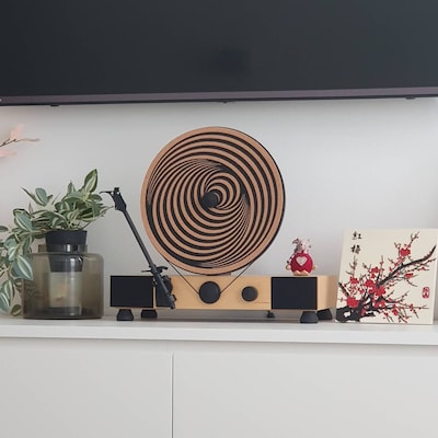 Quercus Suber Cork Turntable Slip Mat Vinyl Record Vertigo Swirl Record ...