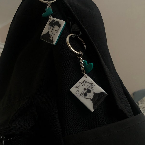 Gojo Satoru & Geto Suguru Keychain | JJK Inspired Jewelry | Polymer ...