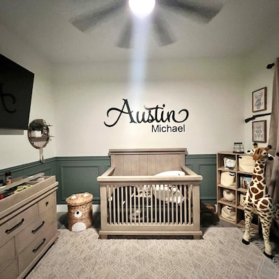 Landon Boy Baby Name Sign for Nursery Decor Custom Wooden Nursery ...