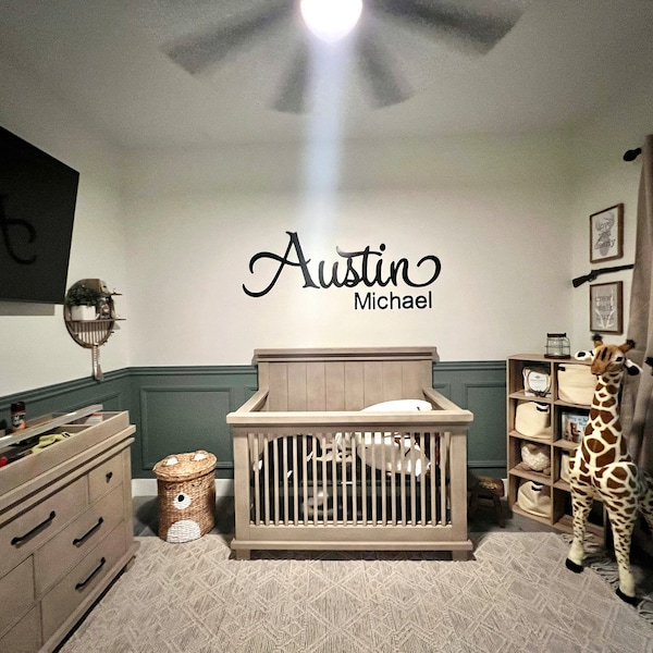 Landon Boy Baby Name Sign for Nursery Decor Custom Wooden Nursery ...