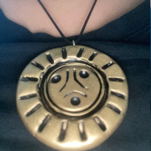 Taino Art Metallic Gold Guanin Amulet - Etsy