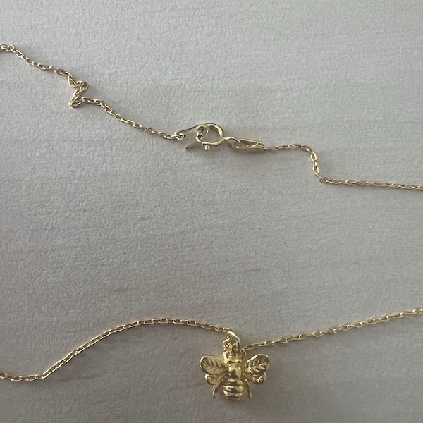 Gold Bee Necklace Dainty Bee Necklace Silver Bee Necklace Bumble Bee ...