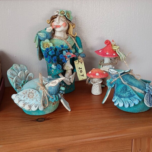 Quirky Bird Toadstool - Etsy