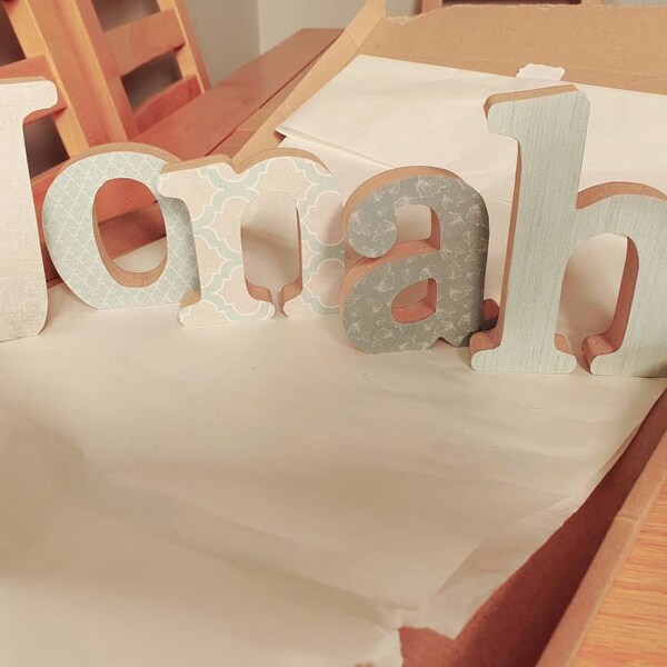 Free Standing MDF Letters - Personalised MDF Name - Etsy UK