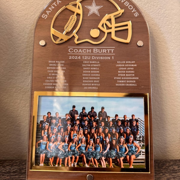 Personalized Wood Acrylic Soccer Coach Plaque - 10 Inch - Etsy