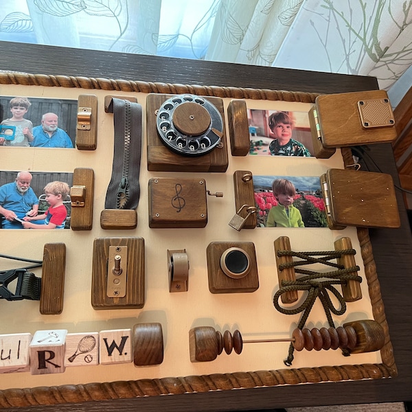 Dementia Activity Board, Sensory Board for Adults, Senior Busy Board ...