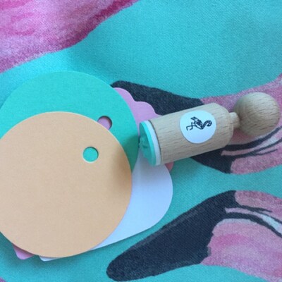 Flamingo Mini Stamp With Mint Rubber Flamingo Ink Stamp Flamingo Rubber ...