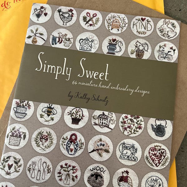 Softcover Book, Simply Sweet, Miniature Embroidery, Embroidery Designs ...