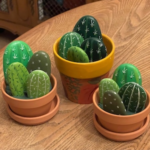 Dill With It Novelty Grumpy Pickle Painted Rock Desk - Etsy