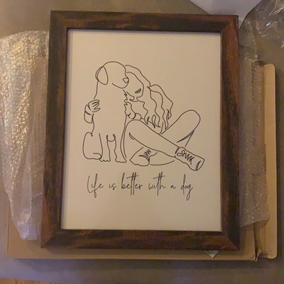 Labrador Retriever Fur Mama Line Art Print. Printable Modern - Etsy