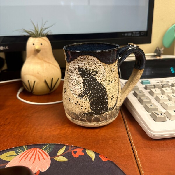 Utensil Crock, Utensil Holder for Kitchen, Handmade Pottery, Hand ...