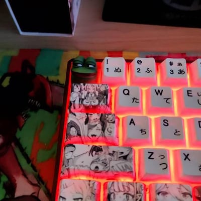 Pepe the Frog Artisan Keycap for Cherry MX Mechanical Keyboard - Etsy