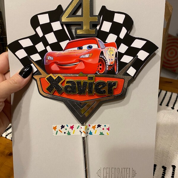 Personalized Cars Cake Topper | Cars Party Decor | Cars Centerpieces - Etsy