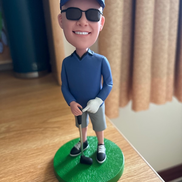 Custom Golf Bobblehead Personalized Golfer Doll, Present for Him or ...
