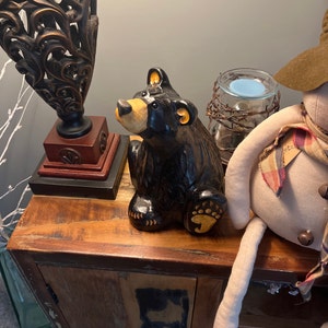 Chainsaw Carved Rail Bear - Etsy