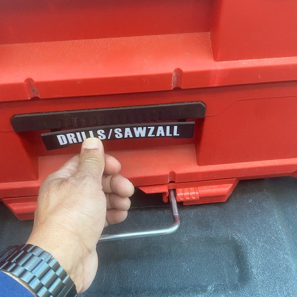 Milwaukee Packout Low Profile Compact Organizer- Labels - Etsy