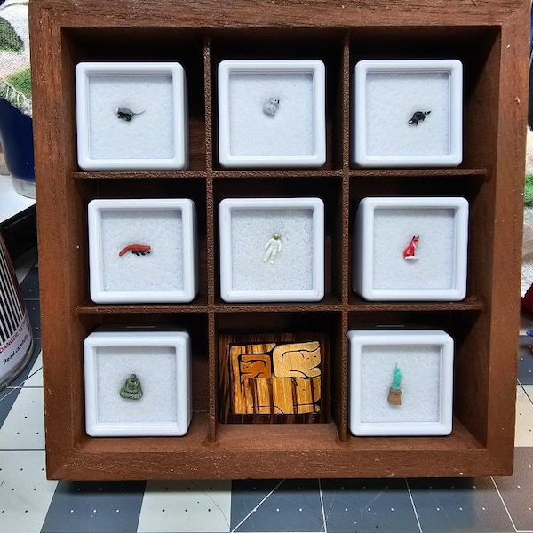 Wooden Curiosity Cabinet Printer Tray Letterbox Display, Rock Display ...