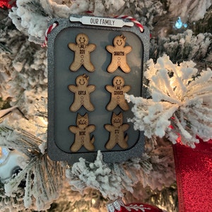 Personalized Gingerbread Cookie Sheet Christmas Tree Ornament - Etsy