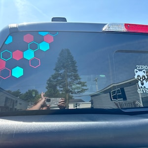 Hexagon / Honeycomb JDM Car Decal Sticker 4.5 Inch / Hex Side Vehicle ...