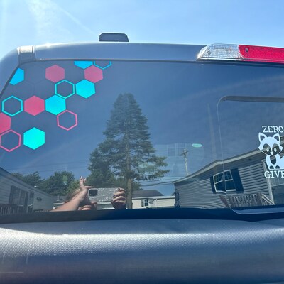 Hexagon / Honeycomb JDM Car Decal Sticker 4.5 Inch / Hex Side Vehicle ...