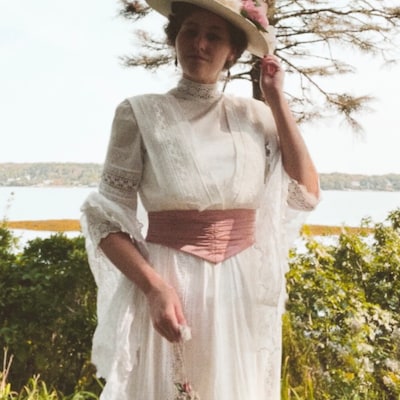 White Batiste open Drawers or Pantaloons With Embroidery of Edwardian ...