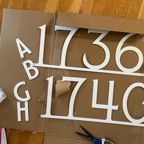 Horizontal Address Plaque, Custom Metal Powder Coated Address Sign - Etsy