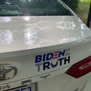 BIDEN for Truth removable Bumper Sticker - Etsy