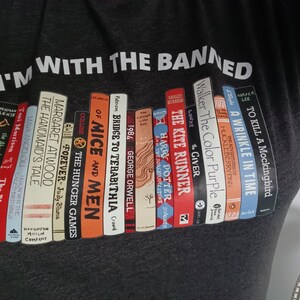 I'm With the Banned, Banned Books Shirt, Banned Books Sweatshirt ...