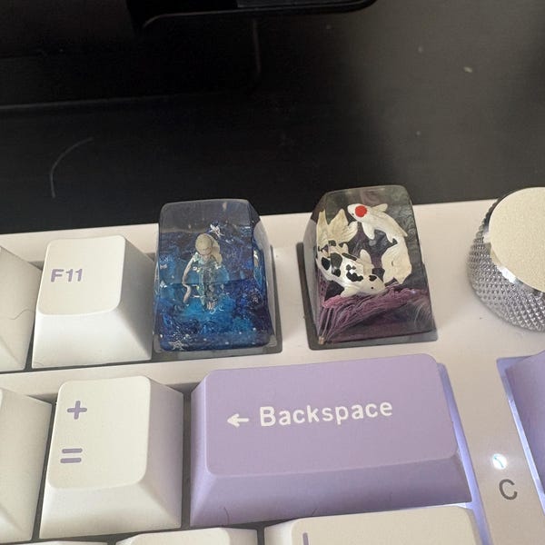 Custom Spacebar Keycap, Custom Keycap, Artisan Keycap, Character Custom ...