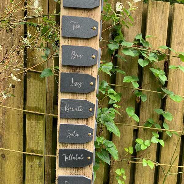 Personalised Slate Table Names | Wedding Place Names | Wedding Keepsake ...