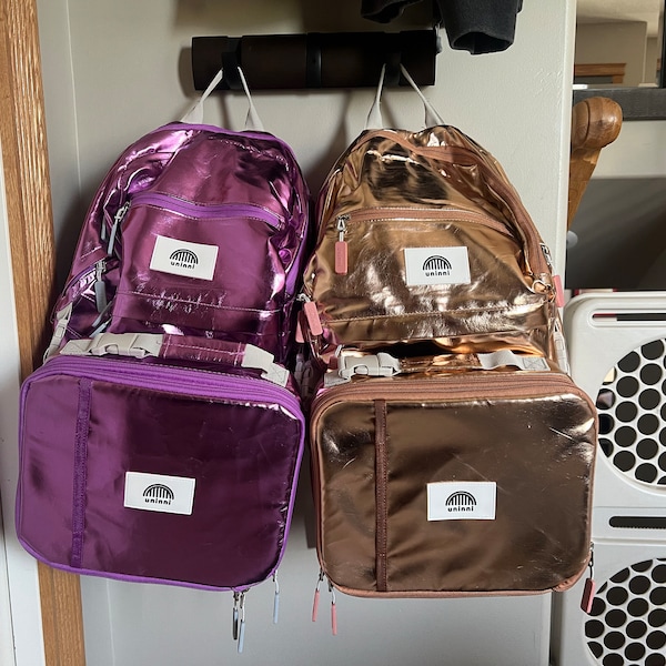 16" Metallic Rose Gold Backpack for Kids 7+ | Backpack | Back to School ...