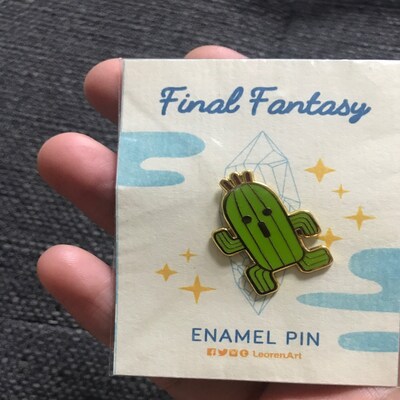 Final Fantasy Cactuar Hard Enamel Pin - Etsy