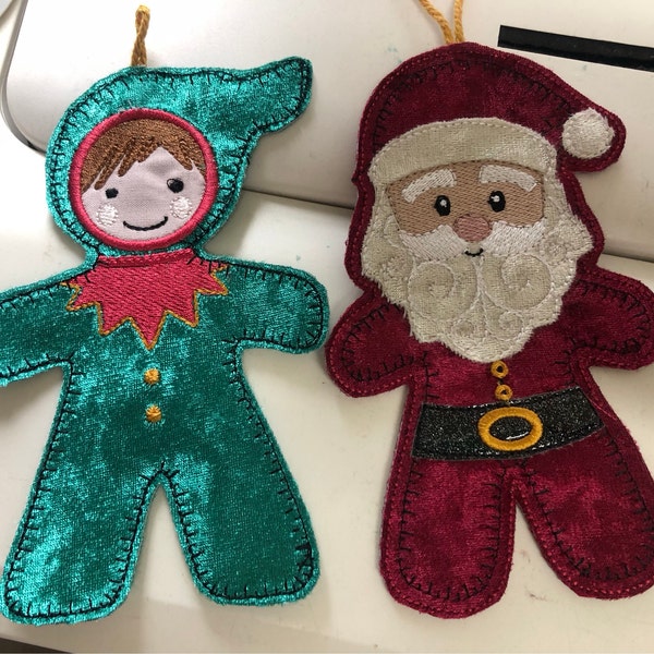 ITH Little Stuffed Elf Pattern. Christmas in the Hoop Machine ...