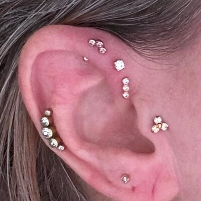 14kt Solid Rose Gold Genital,clit Hood Piercing,cristina Piercing ...